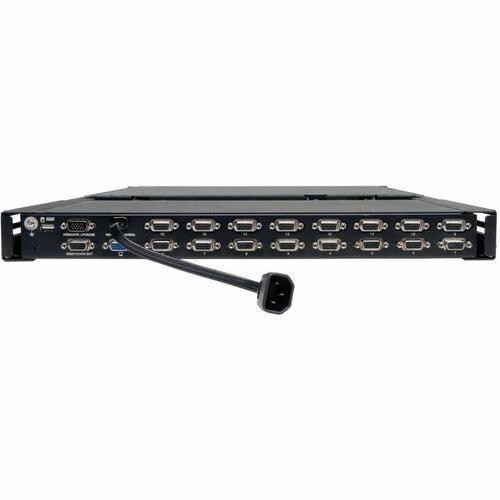 16PORT KVM SWITCH RACK CONSOLE 1U 19IN LCD KEYBOARD HD15 PS/2