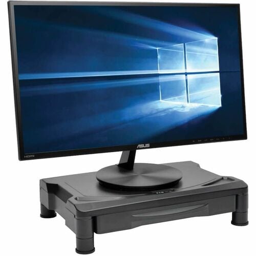 LCD MONITOR RISER STAND 4.7IN PRINTERS MONITORS W/STORAGE DRAWER