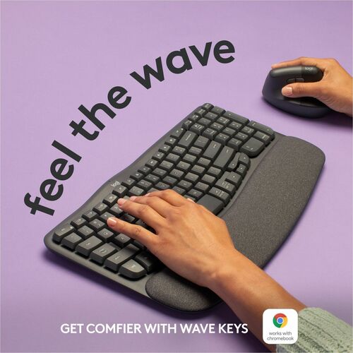 WAVE KEYS GRAPHITE ERGO KEYBOARD