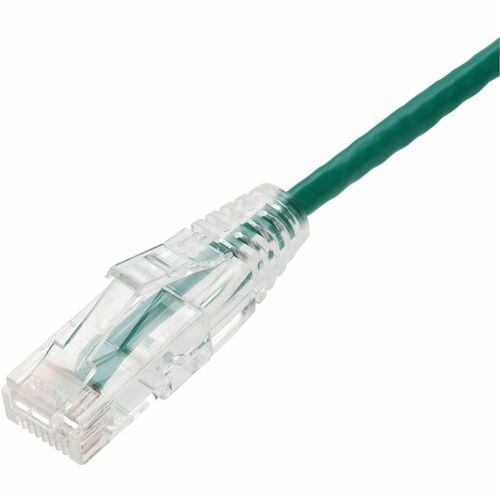17FT GREEN CAT6 SLIM UTP PVC Snagless Clear-Claw Patch Cbl