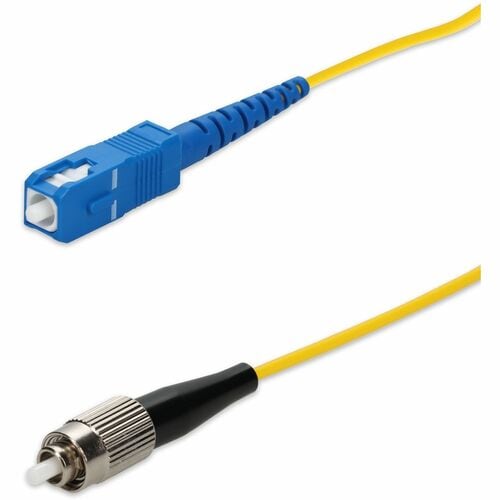 80M SC/FC M/M YELLOW OS2 SIMPLEX OFNR FIBER PATCH CABLE