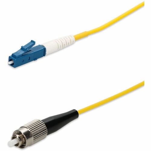 9M LC/FC M/M YELLOW OS2 SIMPLEX OFNP SMF FIBER PATCH CABLE