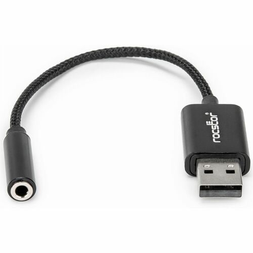 USB HAADPHONE JACK ADAPTER USB TYPE-A TO 3.5 MM JACK -ALUMINUM