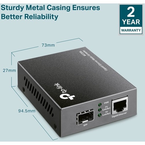 MC220L 1PORT 10/100/1000 RJ45 0.55KM/10KM MODULE SFP SLOT