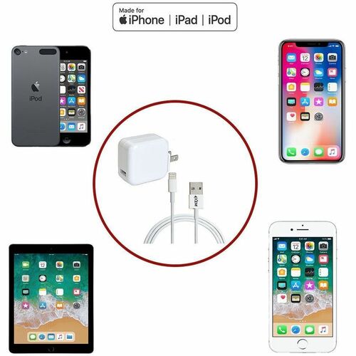 IPAD CHARGER KIT 6FT 8PIN USBA