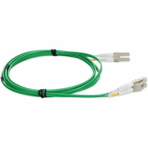 AddOn 3m LC (Male) to LC (Male) Green OM1 Duplex Fiber OFNR (Riser-Rated) Patch Cable - 100% ...