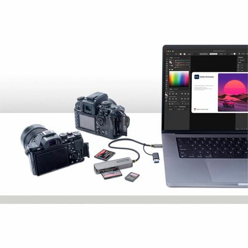 USB MULTI-MEDIA CARD READER - SD/MICROSD/COMPACTFLASH USB ADAPTER