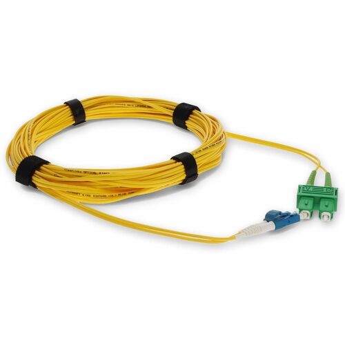 2M LC TO ASC M/M OS1 YELLOW FIBER DUPLEX 2-STRAND PATCH CABLE