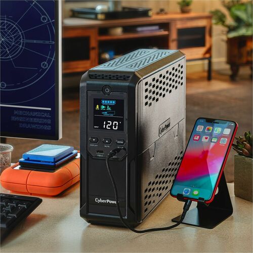 1500VA MINI-TOWER AVR UPS 12 OUT LCD SERIAL/USB