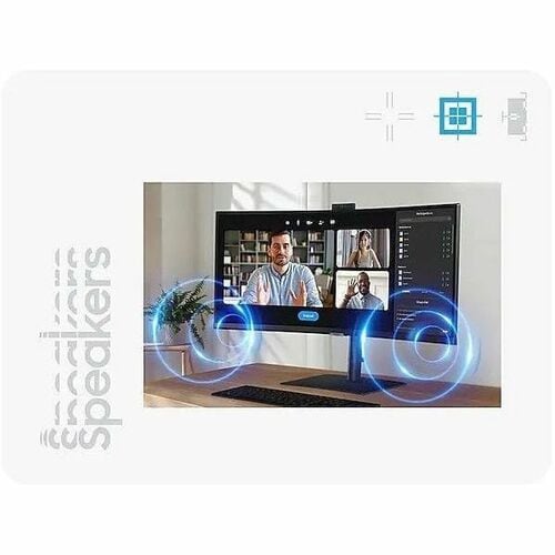 34IN CURVED WQHD 100HZ SPEAKER WEBCAM FAS 3YR TAA