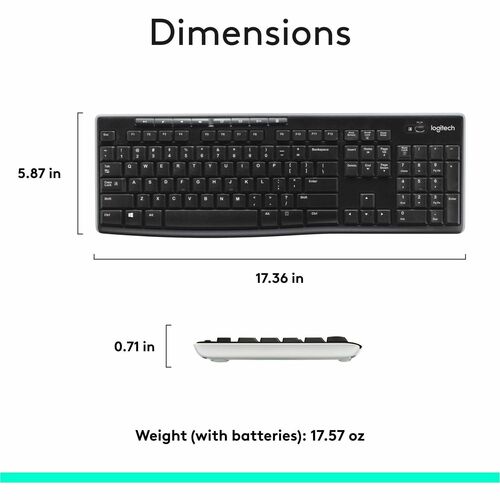 LOGITECH K270 WIRELESS KB - CAN B2B W/ LOGI UNIFYING TECHNOLOGY