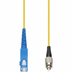 10M SC/FC M/M YELLOW OS2 SIMPLEX OFNP FIBER PATCH CABLE
